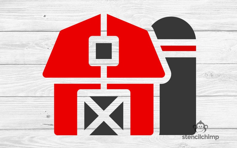 Barn Template Printable Stencils