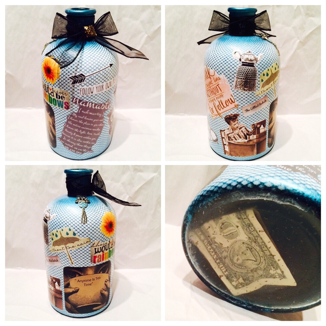 Custom Made Coin Jar, Wanderlust Jar, Personality Jar Personal Edition ...