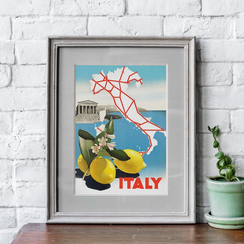 Italy Travel Poster - Etsy