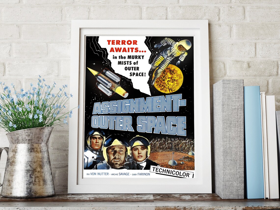 SCIFI MOVIE POSTER Assignment Outer Space. Vintage Science - Etsy