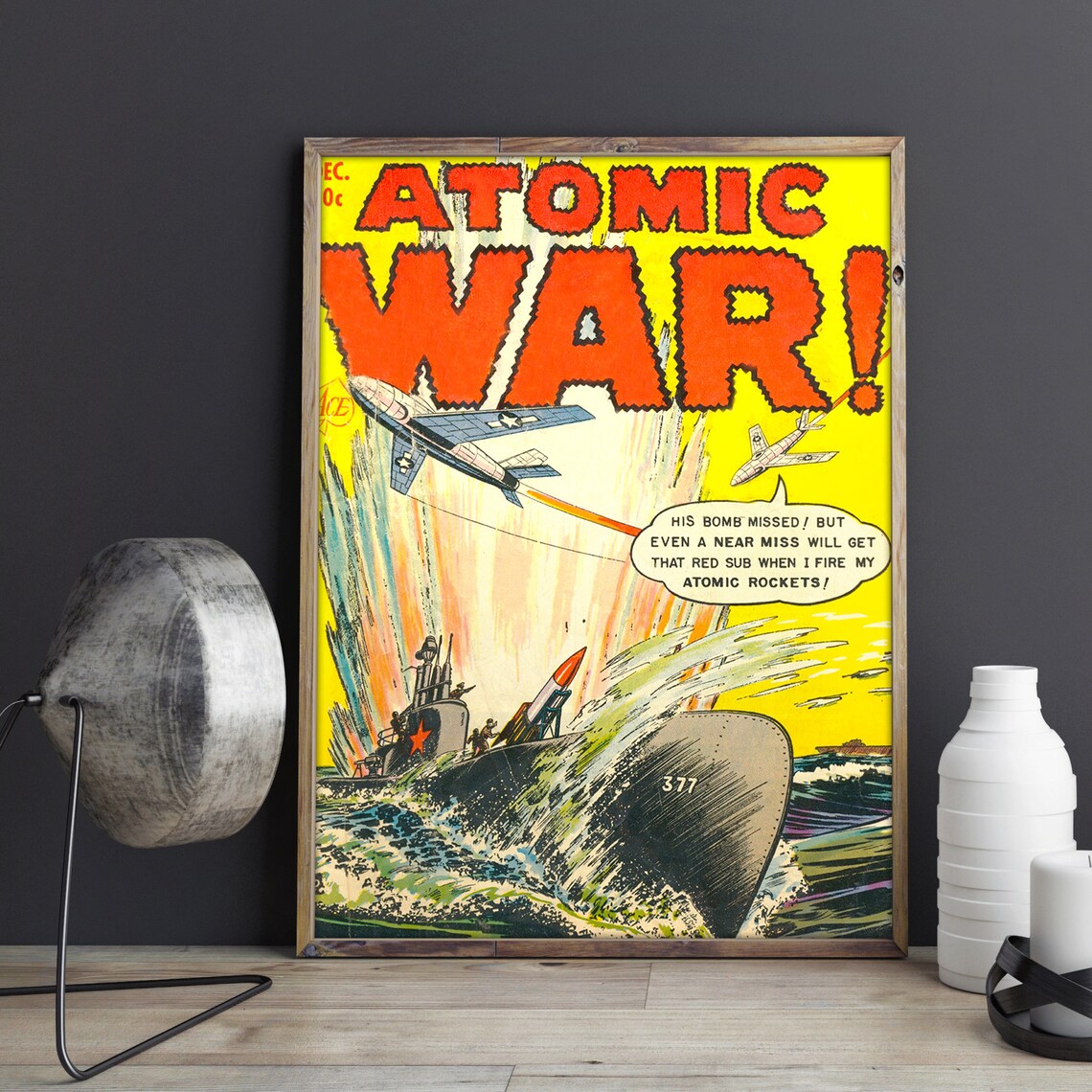 Atomic War Poster Cold War Vintage Propaganda High Quality - Etsy