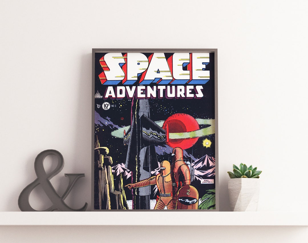 VINTAGE SPACE POSTER Scifi Science Fiction Poster Print Outer Space ...