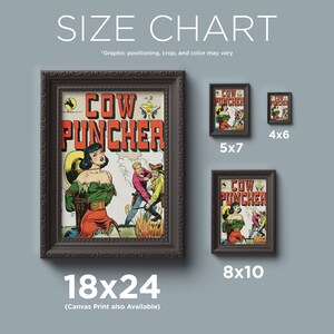 Vintage Western Poster - Cow Puncher Wild West Cowboy Old West Poster ...