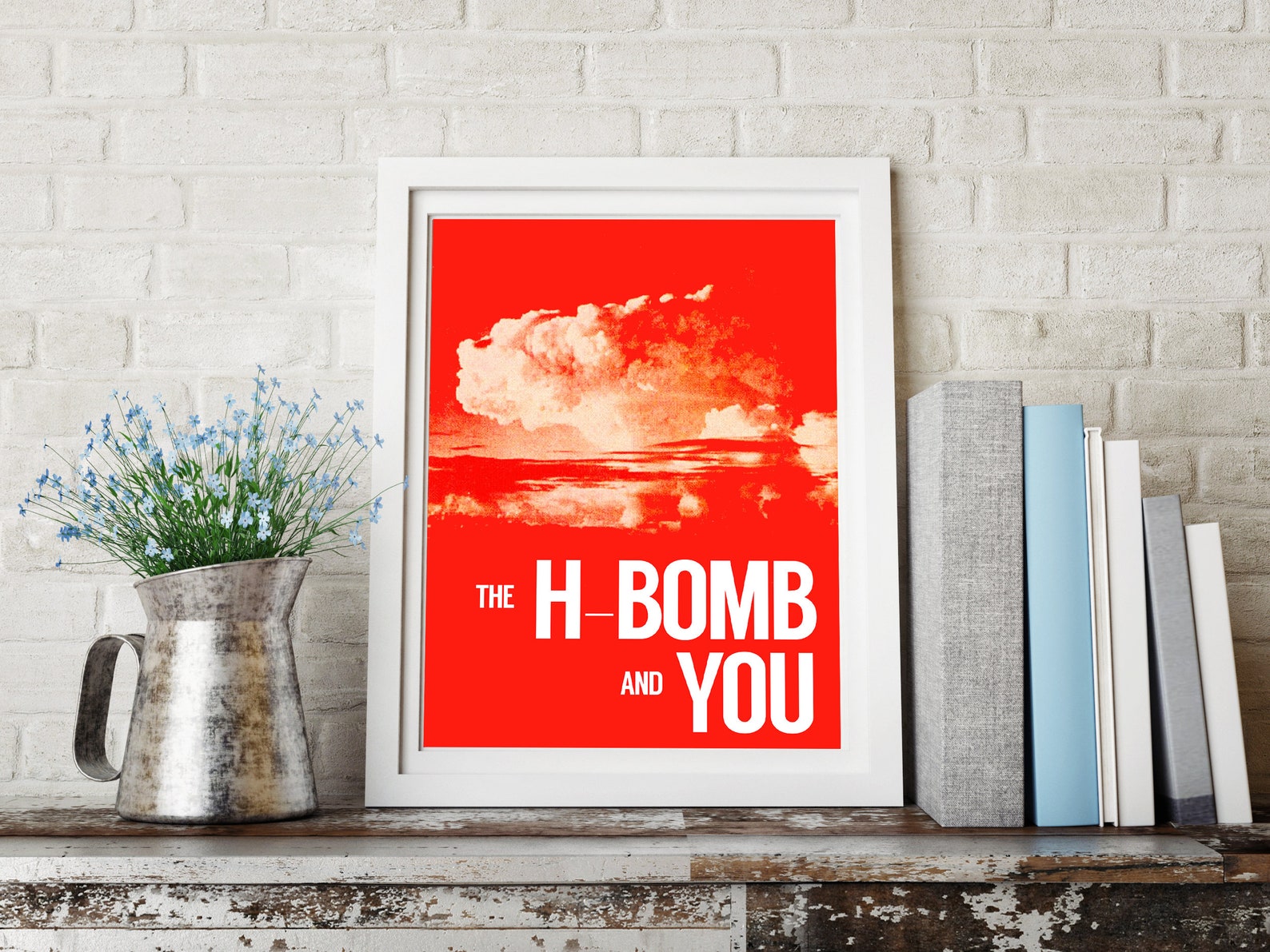 VINTAGE PROPAGANDA POSTER: the H-bomb & You. Cold War Vintage ...