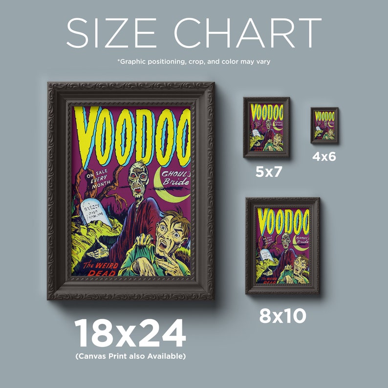 VOODOO CULT HORROR Art Print Vintage Poster Quality | Etsy