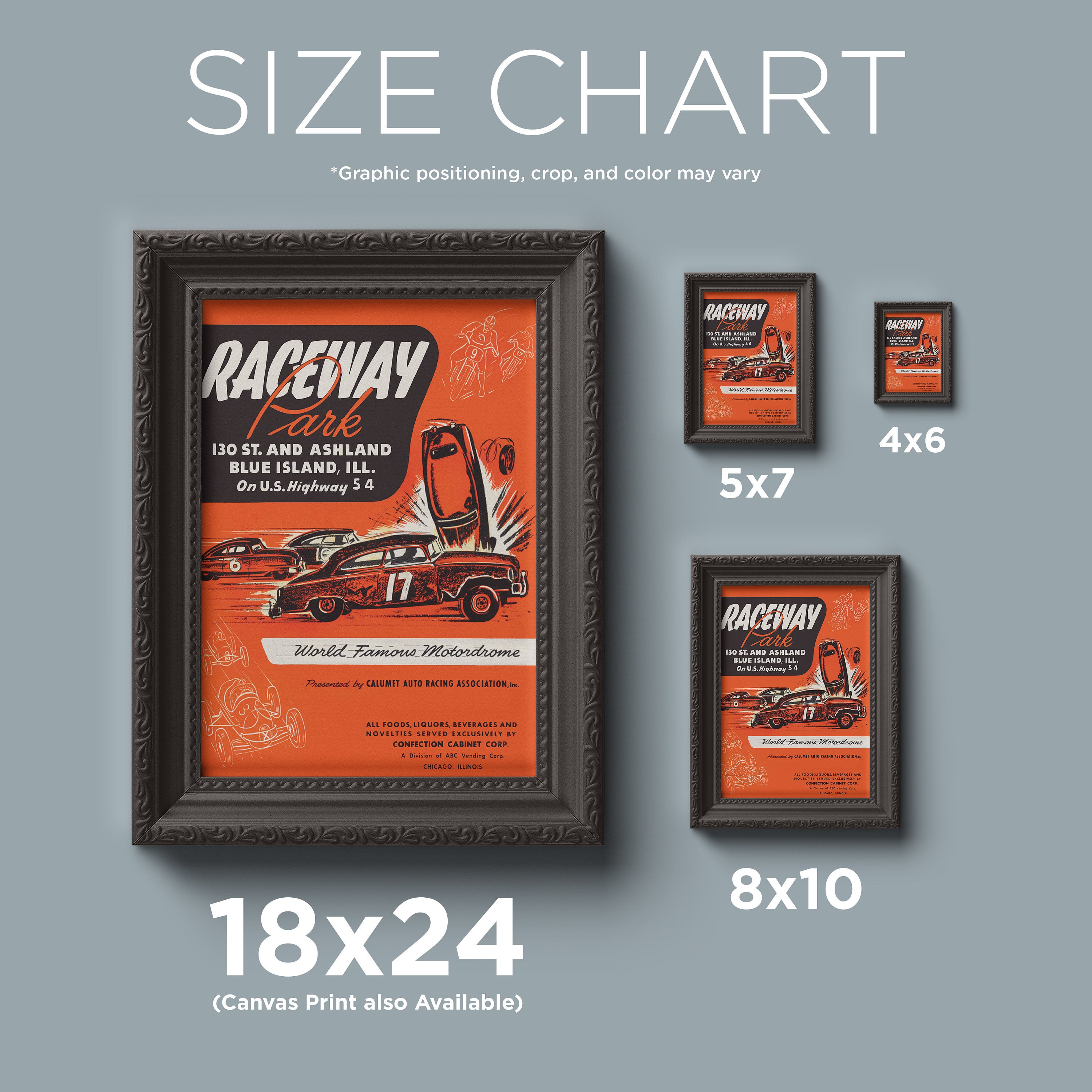 VINTAGE RACING POSTER Auto Racing Vintage Dirt Track Auto - Etsy