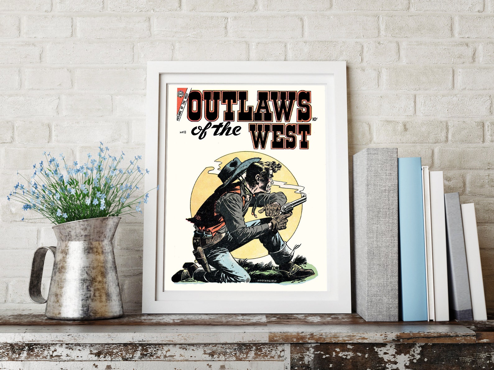 Vintage Western Poster Outlaws of the West Poster or Canvas - Etsy