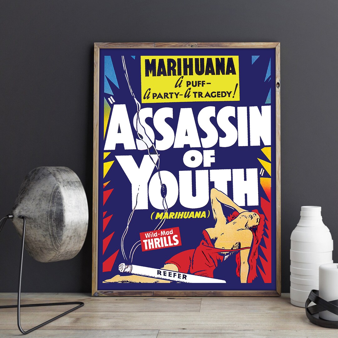 VINTAGE MARIJUANA POSTER - Marijuana Weed Prohibition, Assassin of ...