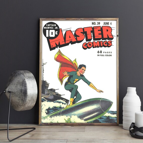 Vintage Superhero Wall Art
