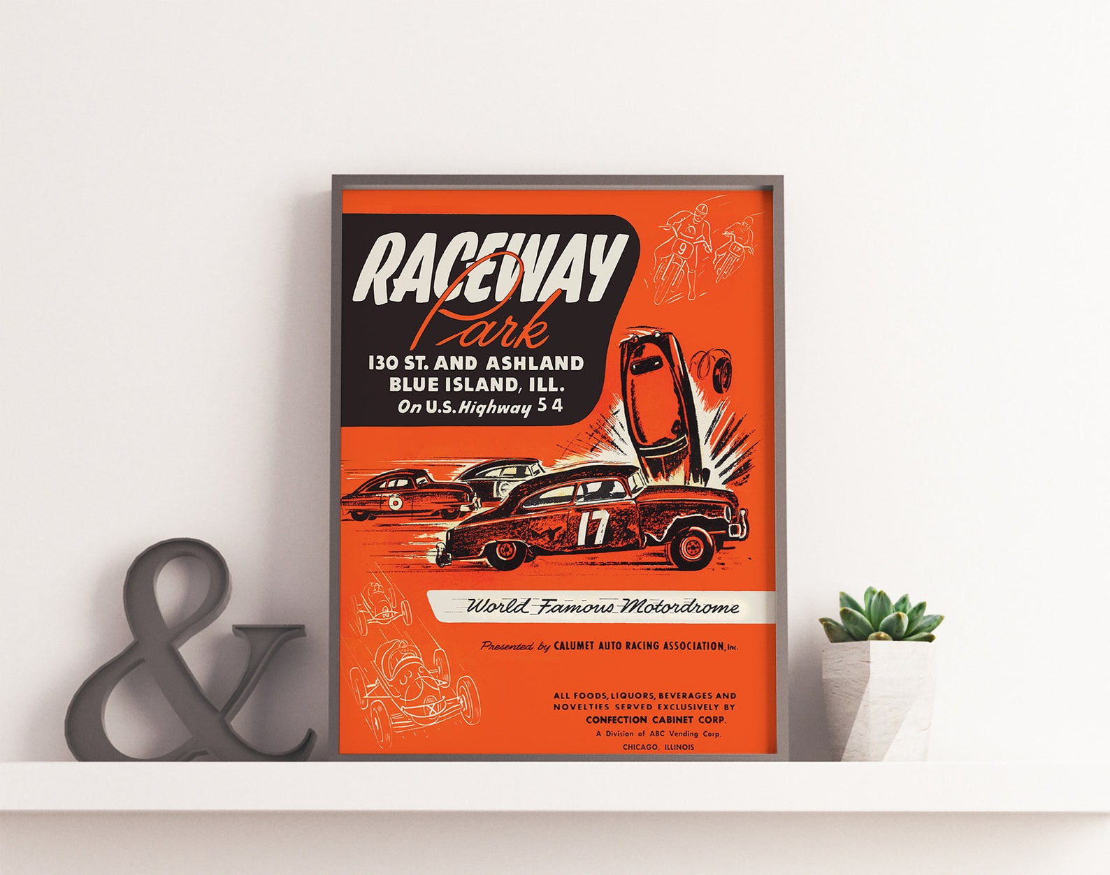 VINTAGE RACING POSTER Auto Racing Vintage Dirt Track Auto - Etsy
