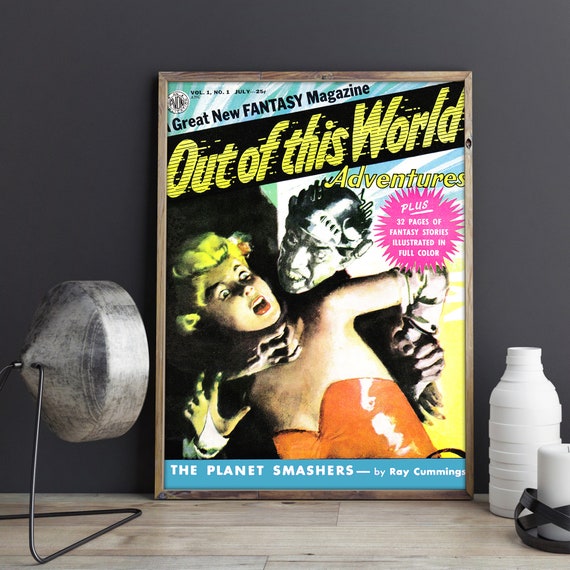 VINTAGE SCIFI POSTER: Aliens Pin-ups Out of This World - Etsy