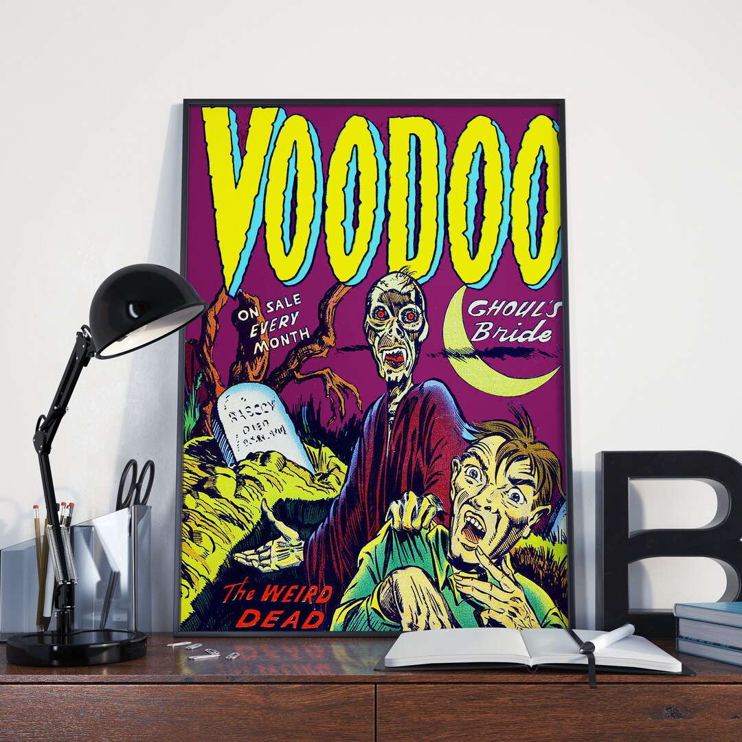 VOODOO CULT HORROR Art Print - Vintage Poster, Quality Reproduction - Etsy