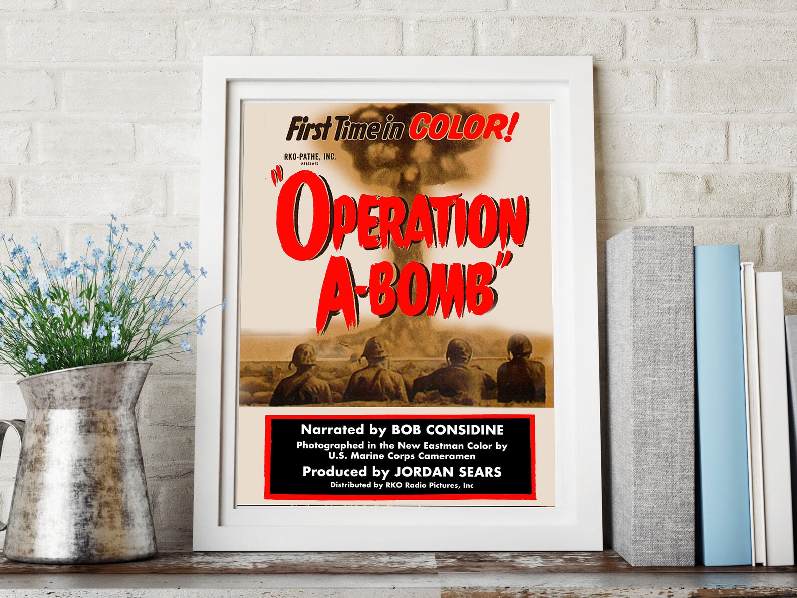 PROPAGANDA POSTER Atomic Bomb Art Print / Wall Art. Cold War Vintage ...