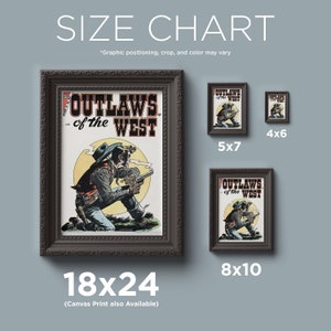 Vintage Western Poster - Outlaws of the West Poster or Canvas Print - Etsy