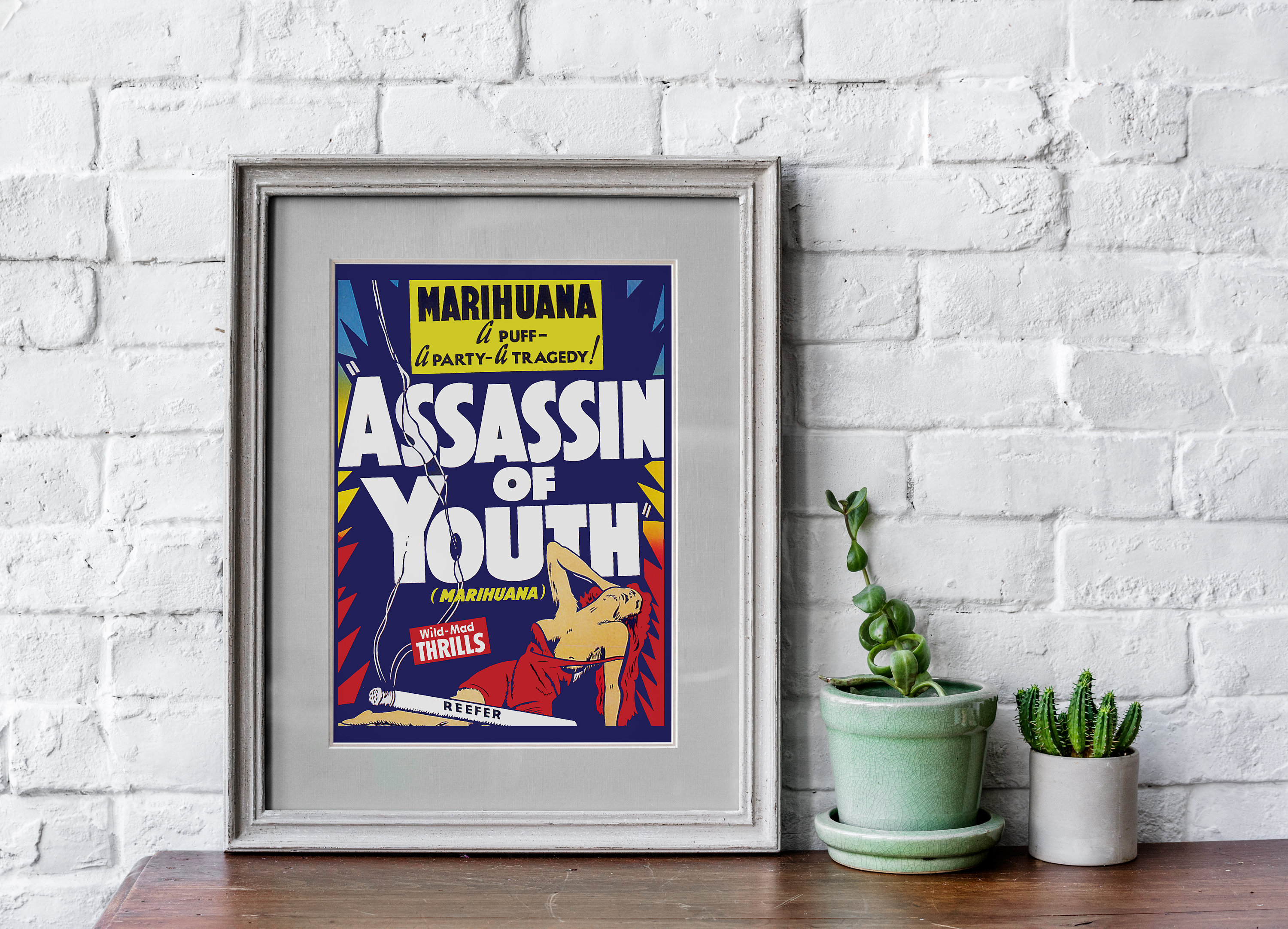 VINTAGE MARIJUANA POSTER Marijuana Weed Prohibition | Etsy