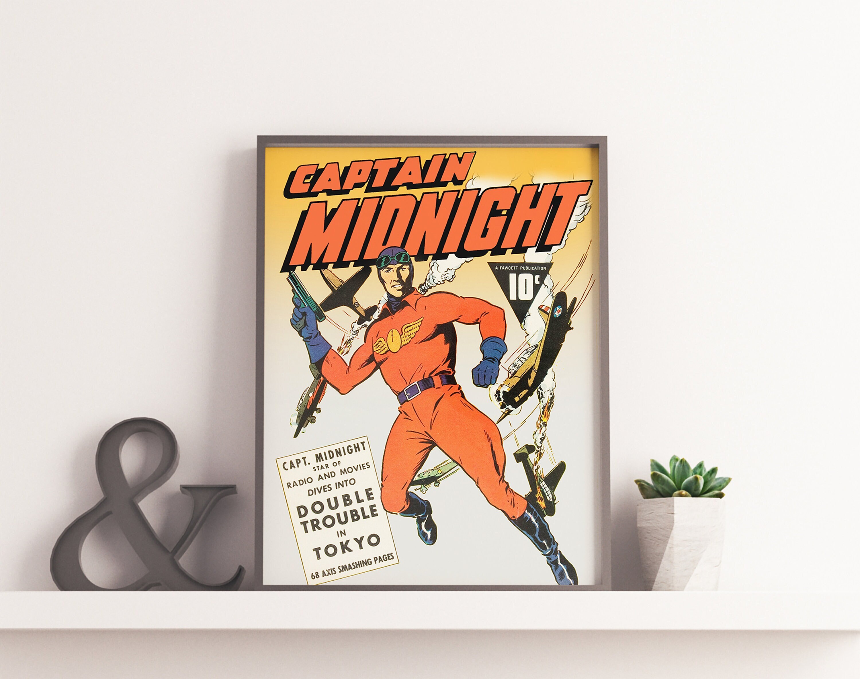 Vintage Superhero Poster