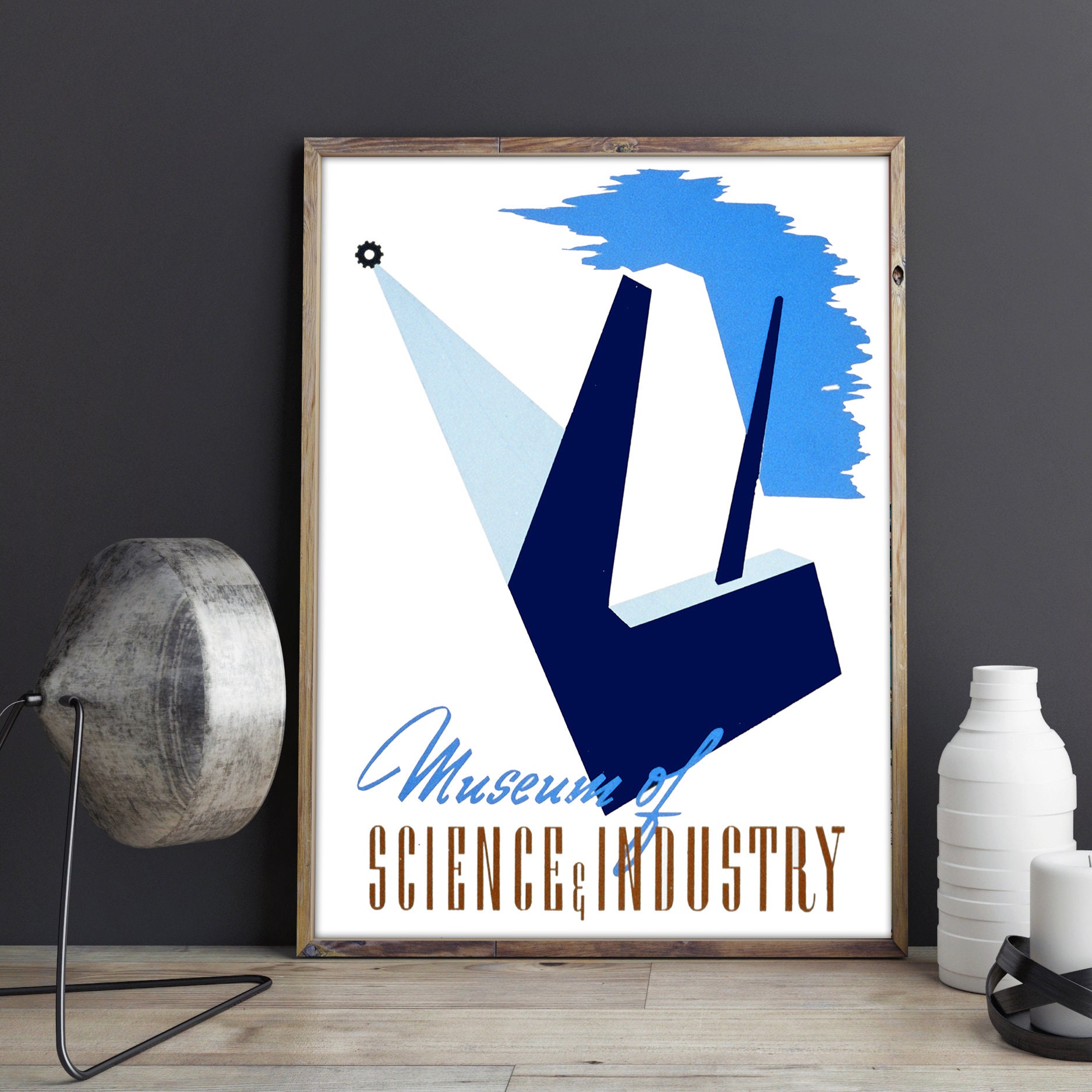 VINTAGE SCIENCE MUSEUM Poster Print Museum of Science & | Etsy