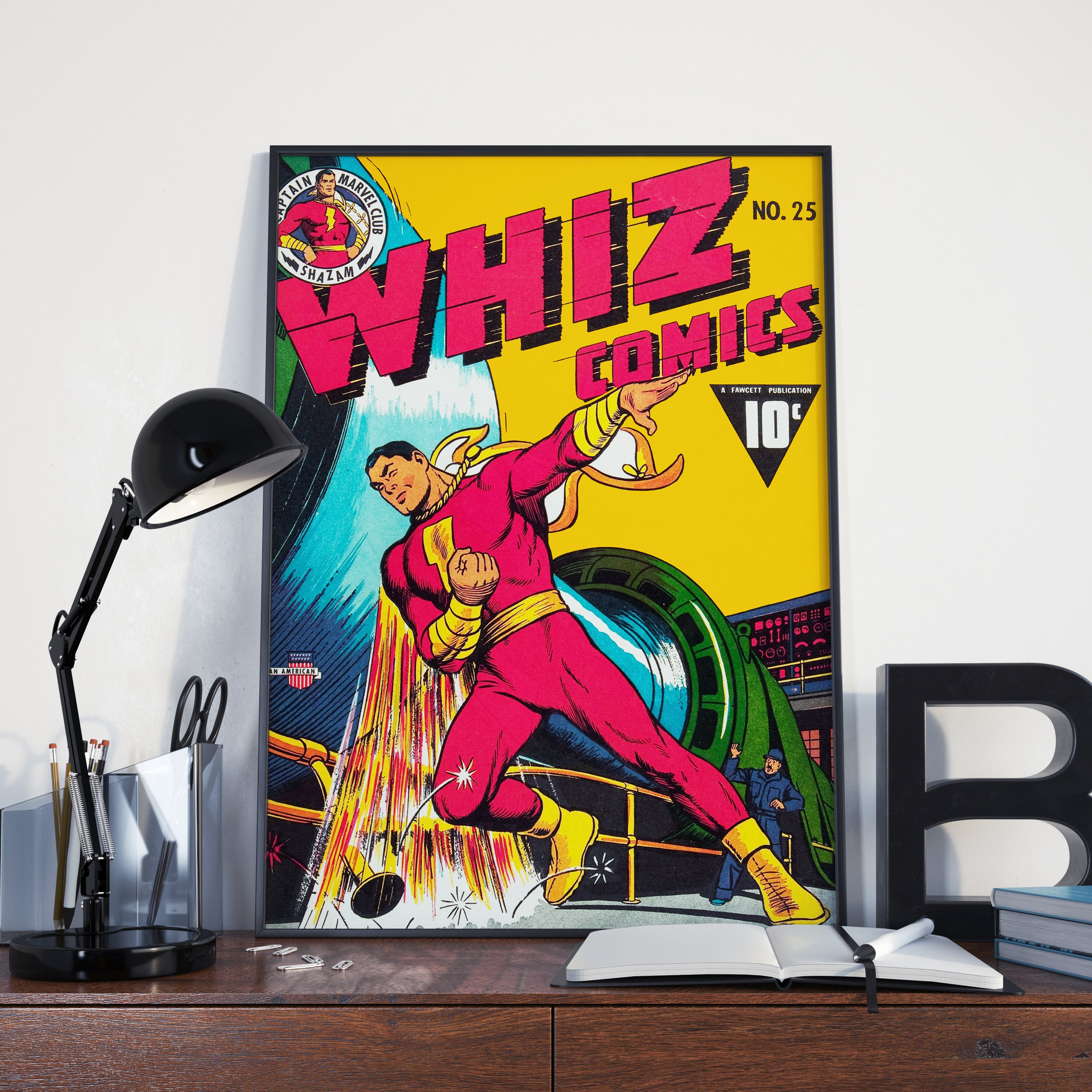 Vintage Superhero Poster