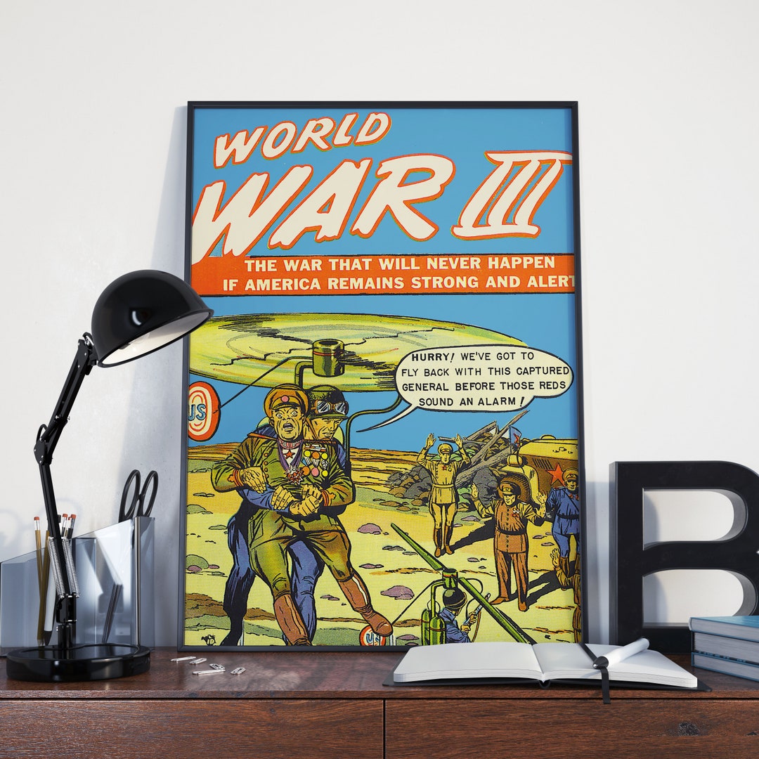 VINTAGE ARMY POSTER Vintage Military Comic Propaganda Poster - Etsy