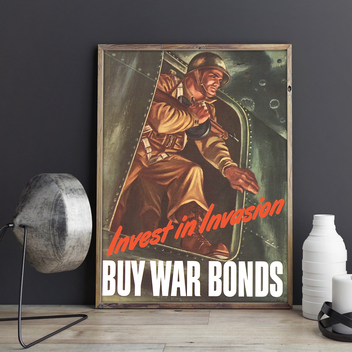 World War 2 Propaganda Poster, Vintage WW2 Propaganda: Invest in ...