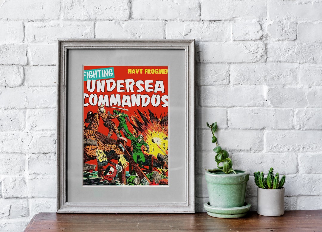 VINTAGE MILITARY POSTER: Navy Scuba Divers, Undersea Commandos #2 ...