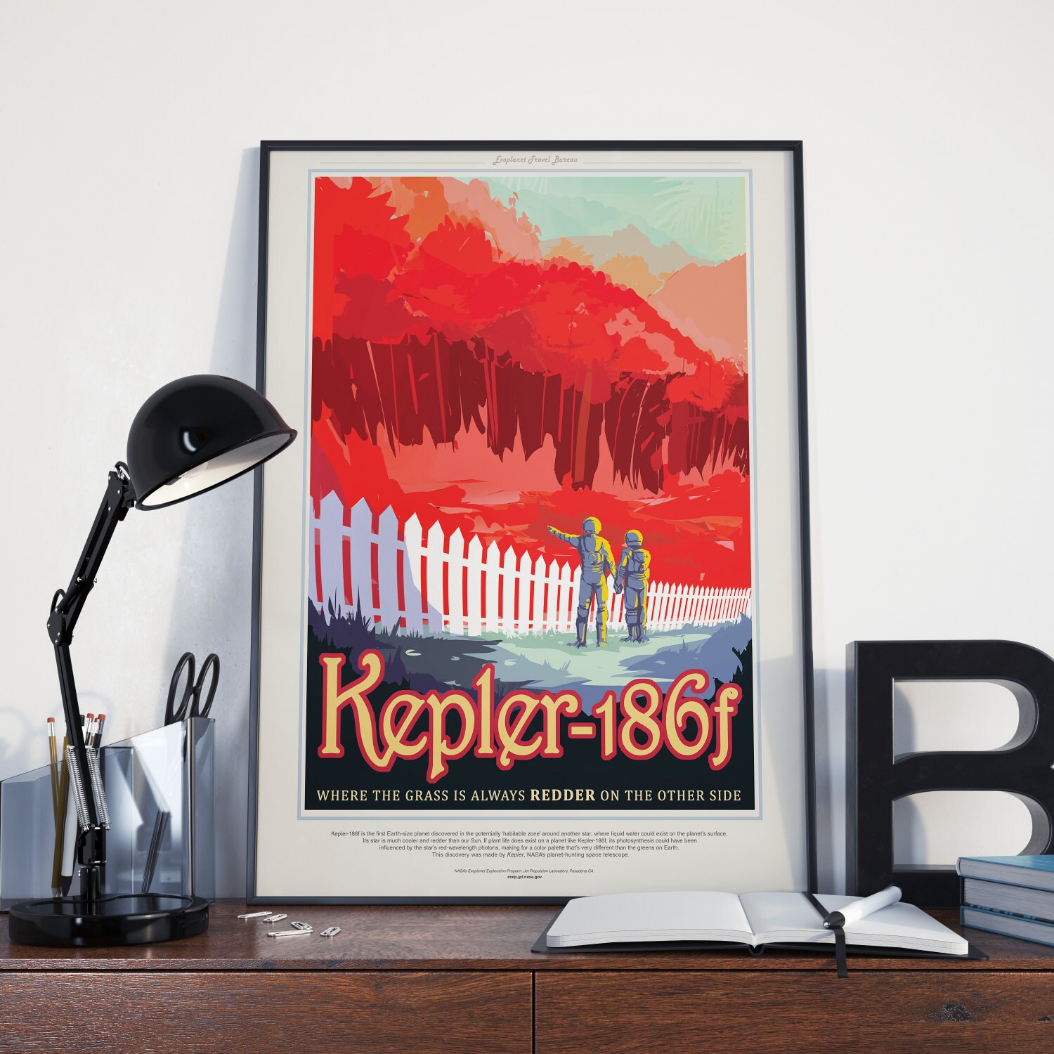 Retro Astronaut Poster Nasa