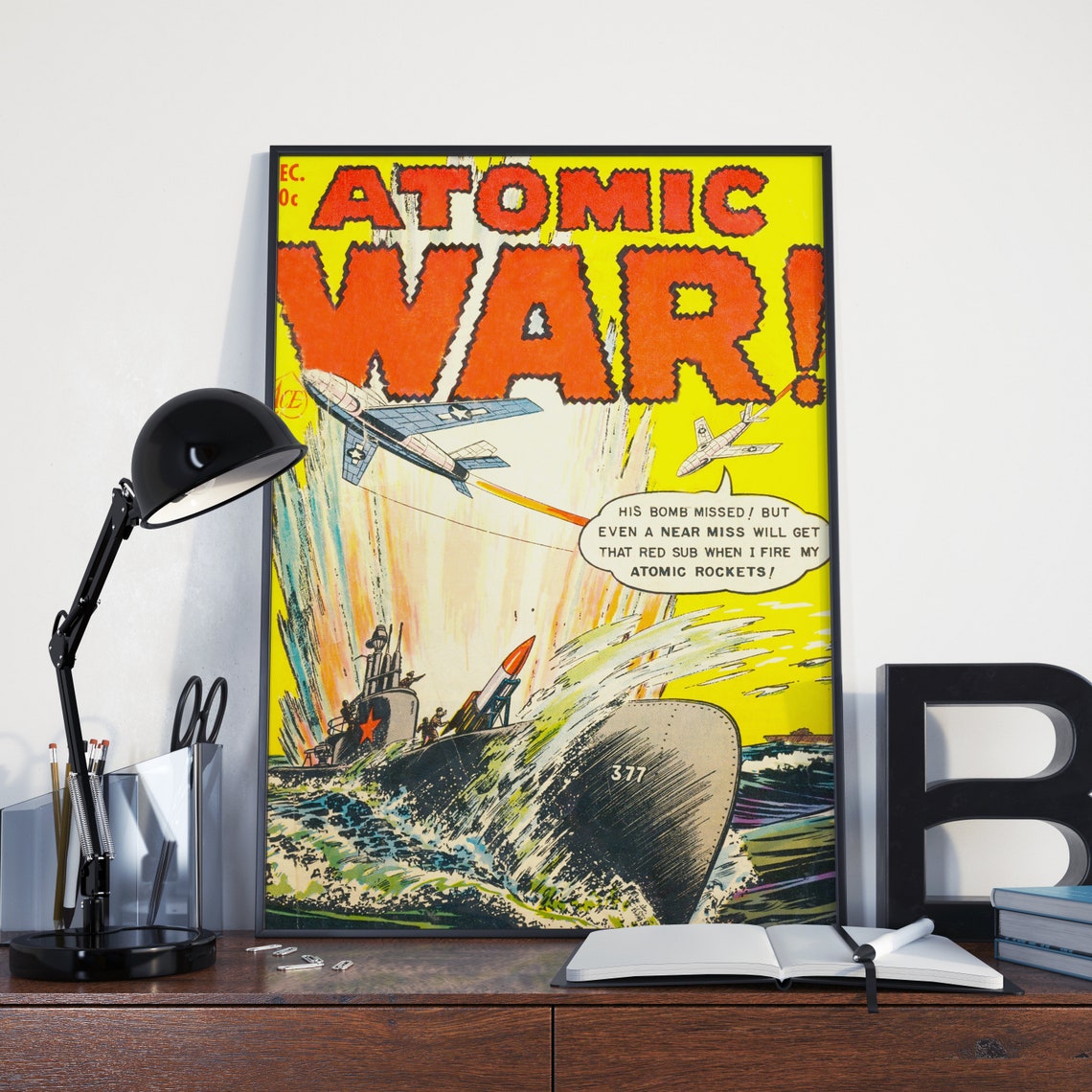 Atomic War Poster Cold War Vintage Propaganda High Quality - Etsy