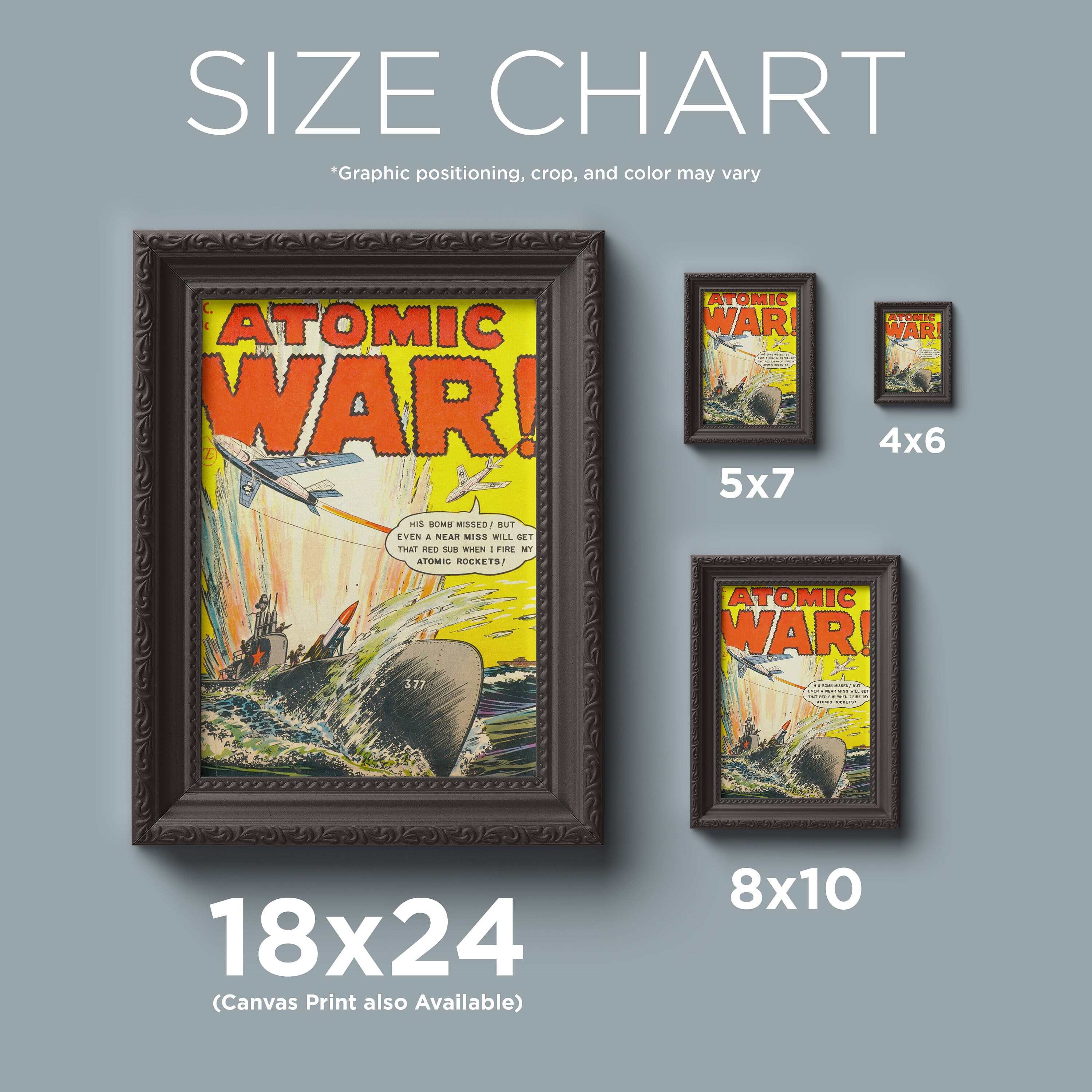 Atomic War Poster Cold War Vintage Propaganda High Quality | Etsy