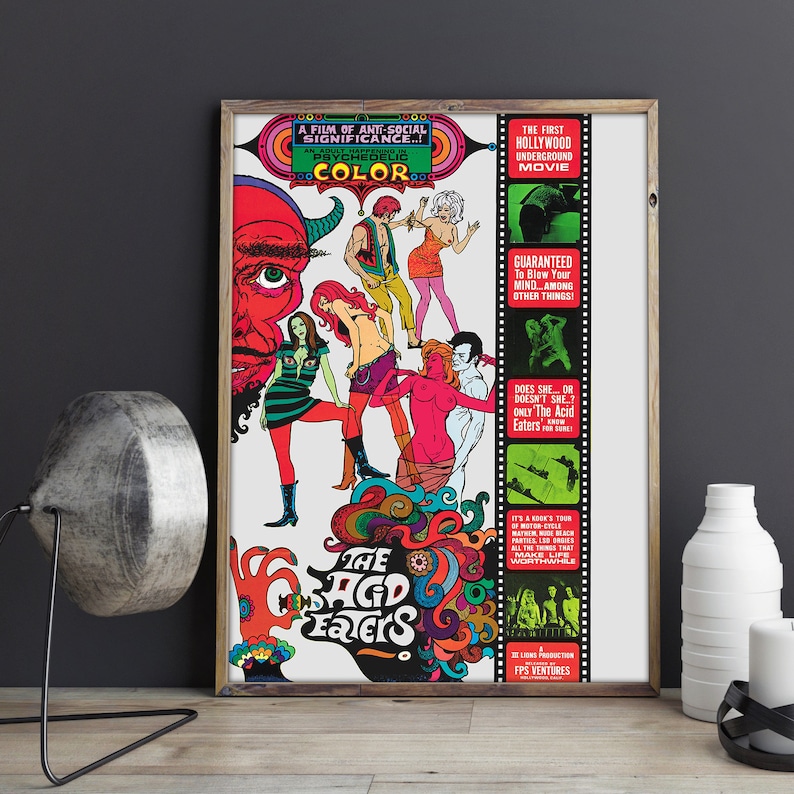 VINTAGE DRUG Poster, Prohibition Propaganda - LSD Acid Eaters Poster ...