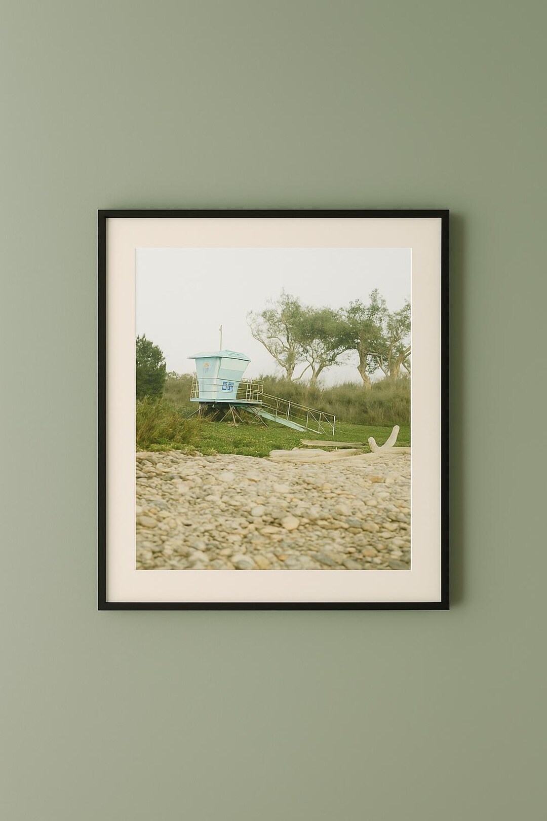 Malibu Beach Lifeguard Print | 35mm Film Coastal Photo of Santa Barbara ...