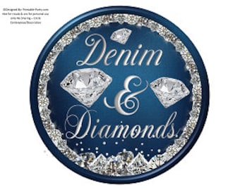Denim and diamonds | Etsy