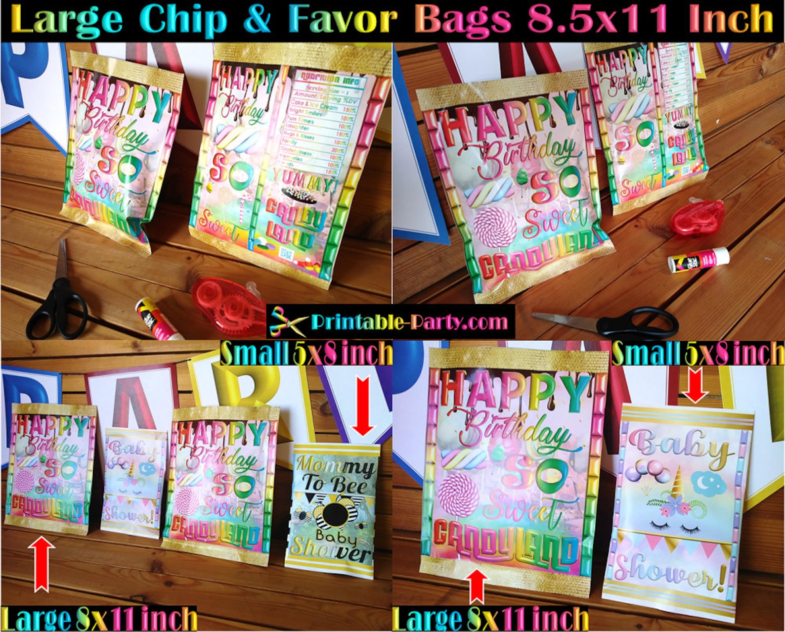 PDF Personalized Chip Bag Designs Custom Chip Bags Candy Buffet Bags ...