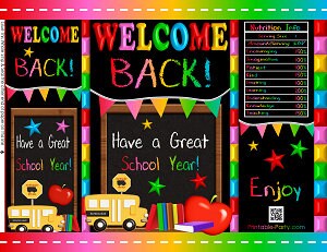 Printable Potato Chip Bags | Welcome Back to School Treat Favor Bags ...
