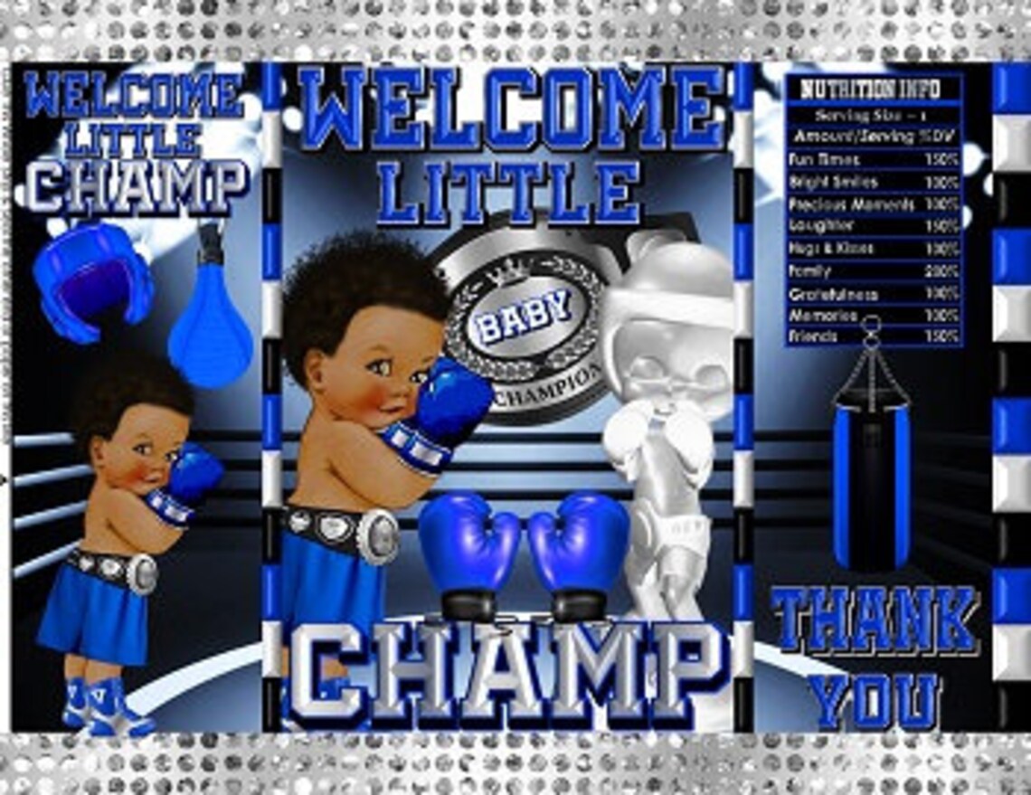 Printable Potato Chip Bags Boxing Ring Little Champ Boxer - Etsy