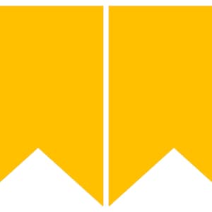 5x8 Inch Swallowtail Golden Yellow Printable Banner Letters - Etsy