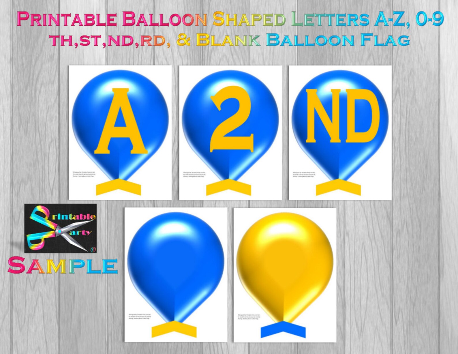 8x8 Inch Balloon Shaped Black Printable Banner Letters | Etsy