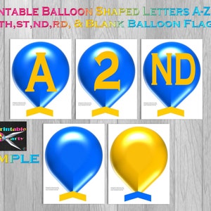 8x8 Inch Balloon Shaped Rose Pink Printable Banner Letters - Etsy