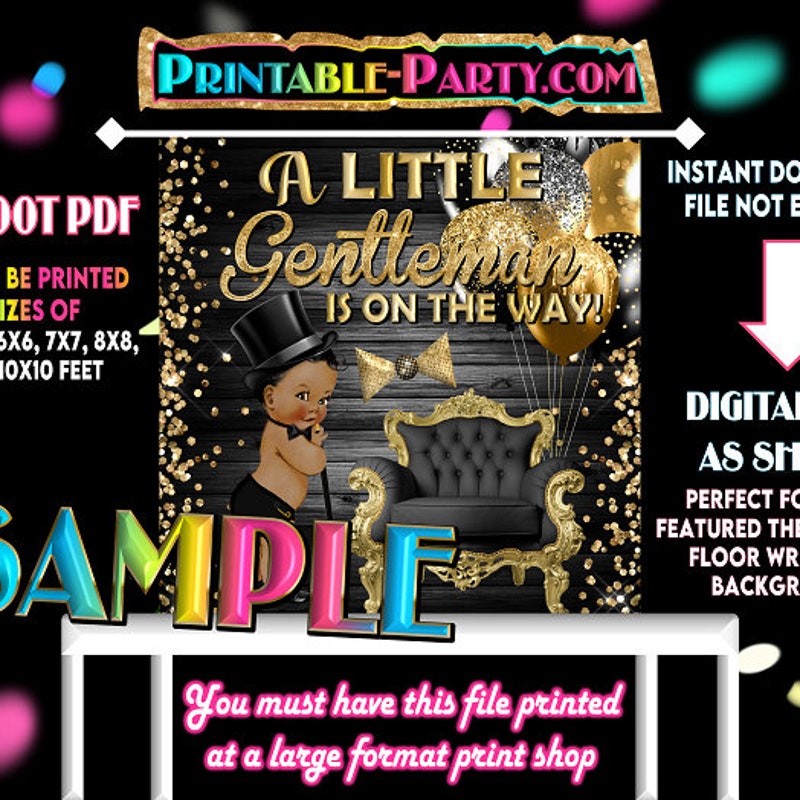 Little Man Backdrop - Etsy