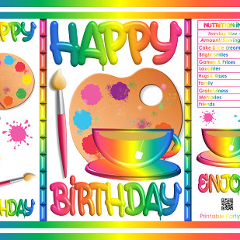 Tea Bag Painted Art - Etsy