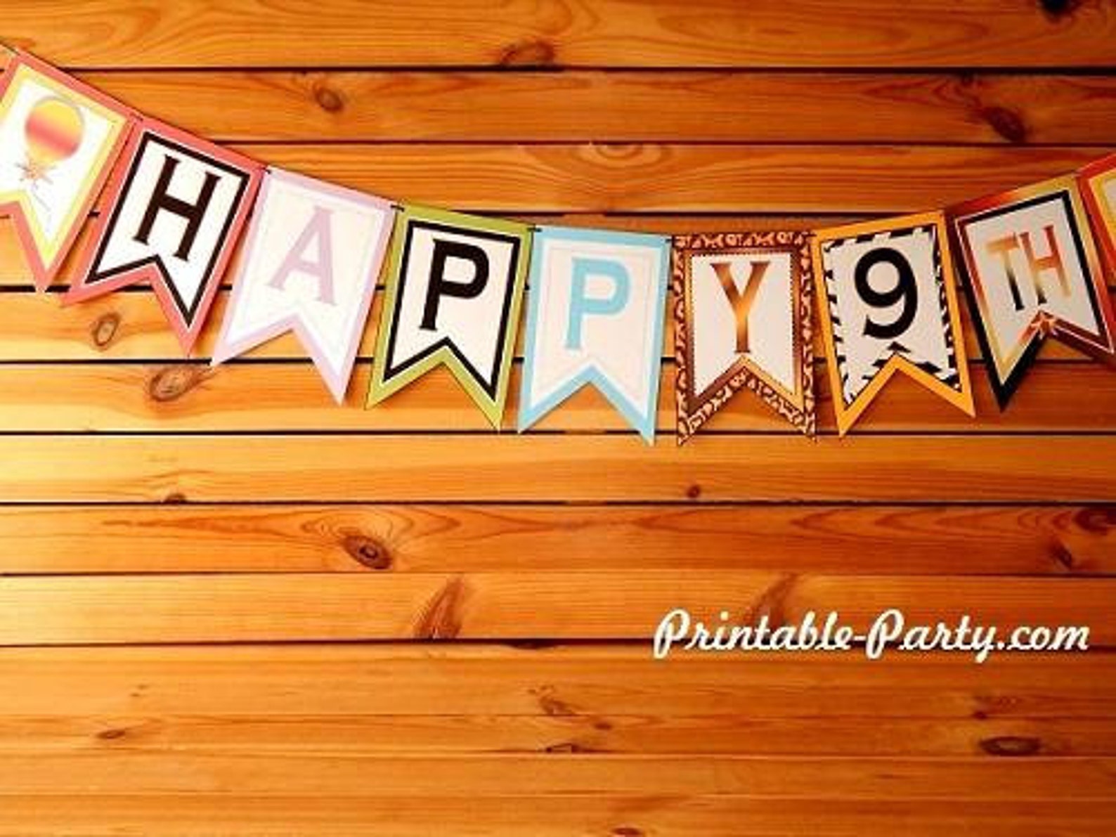 5x8 Inch Swallowtail Black Zebra Printable Banner Letters - Etsy