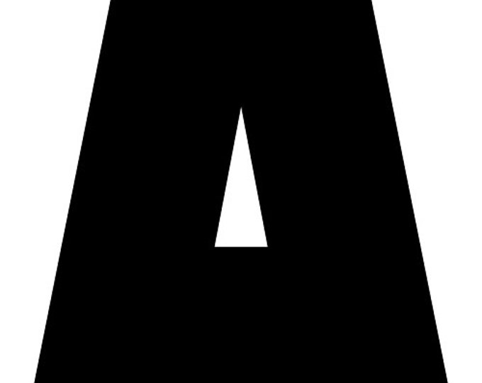 8x10.5 Inch Black Printable Alphabet Letters - Etsy