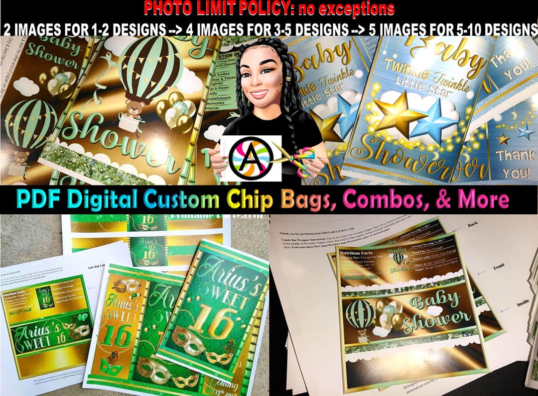 PDF Custom Chip Bag Designs | Personalized Chip Bags | Candy Buffet ...