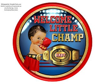 Boxing Baby Shower | Etsy