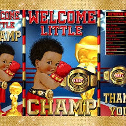 Paper & Party Supplies Party Supplies Red & Black Boxing Baby Shower ...