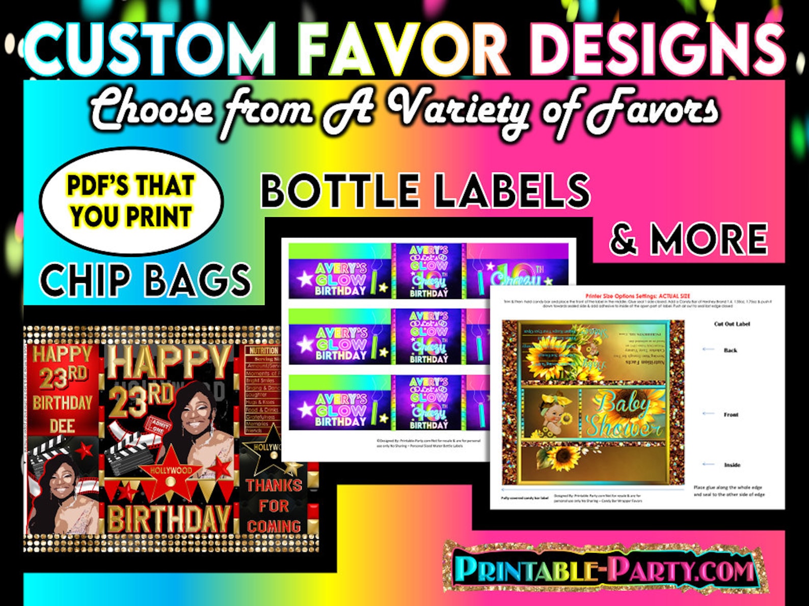 PDF Personalized Chip Bag Designs | Custom Chip Bags | Candy Buffet ...