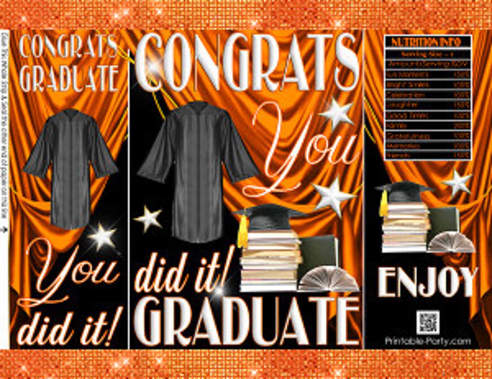 Printable Potato Chip Bags | Graduation Congrats Graduate School ...
