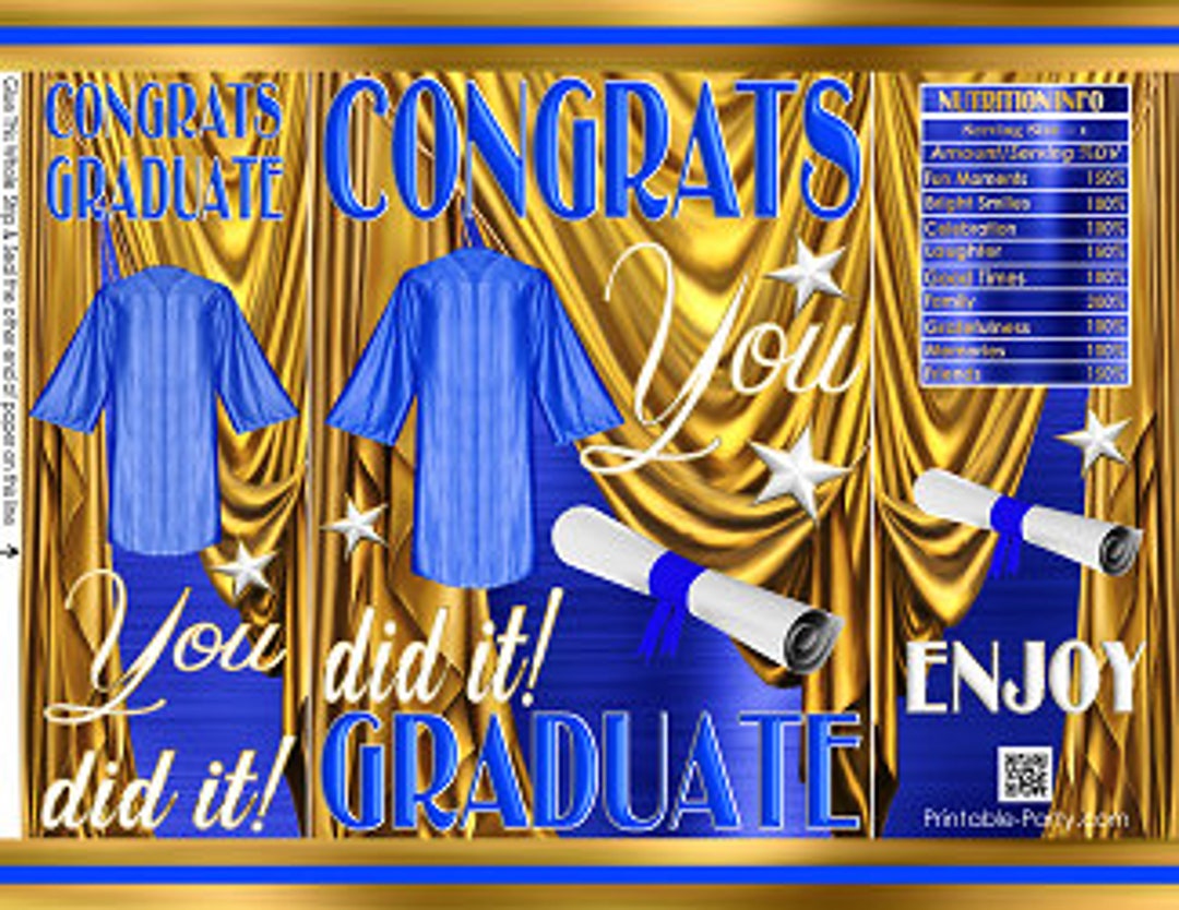 Printable Potato Chip Bags | Graduation Congrats Graduate School ...