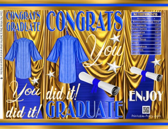 Printable Potato Chip Bags | Graduation Congrats Graduate School ...