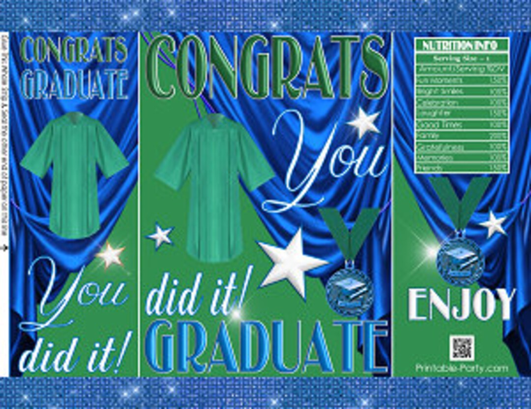Printable Potato Chip Bags | Graduation Congrats Graduate School ...