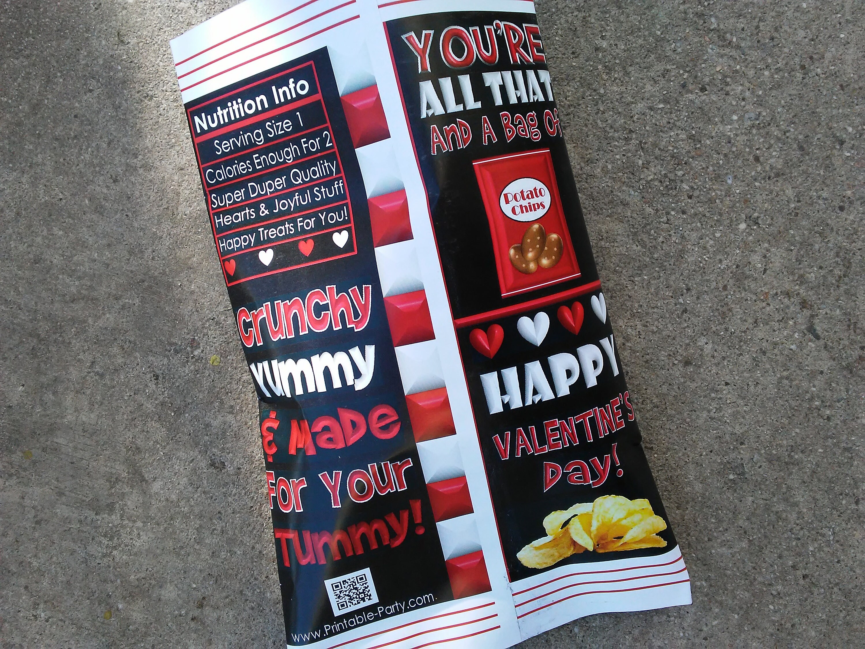 Printable Valentine's Day Treat Gift Bags | Etsy